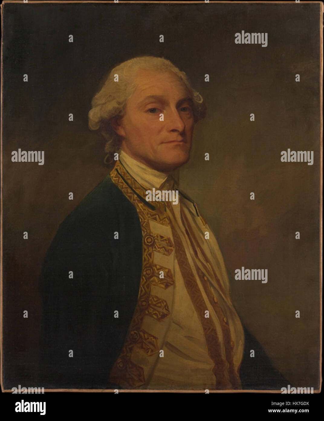 This portrait depicts Chaloner Ogle, an important figure in British ...