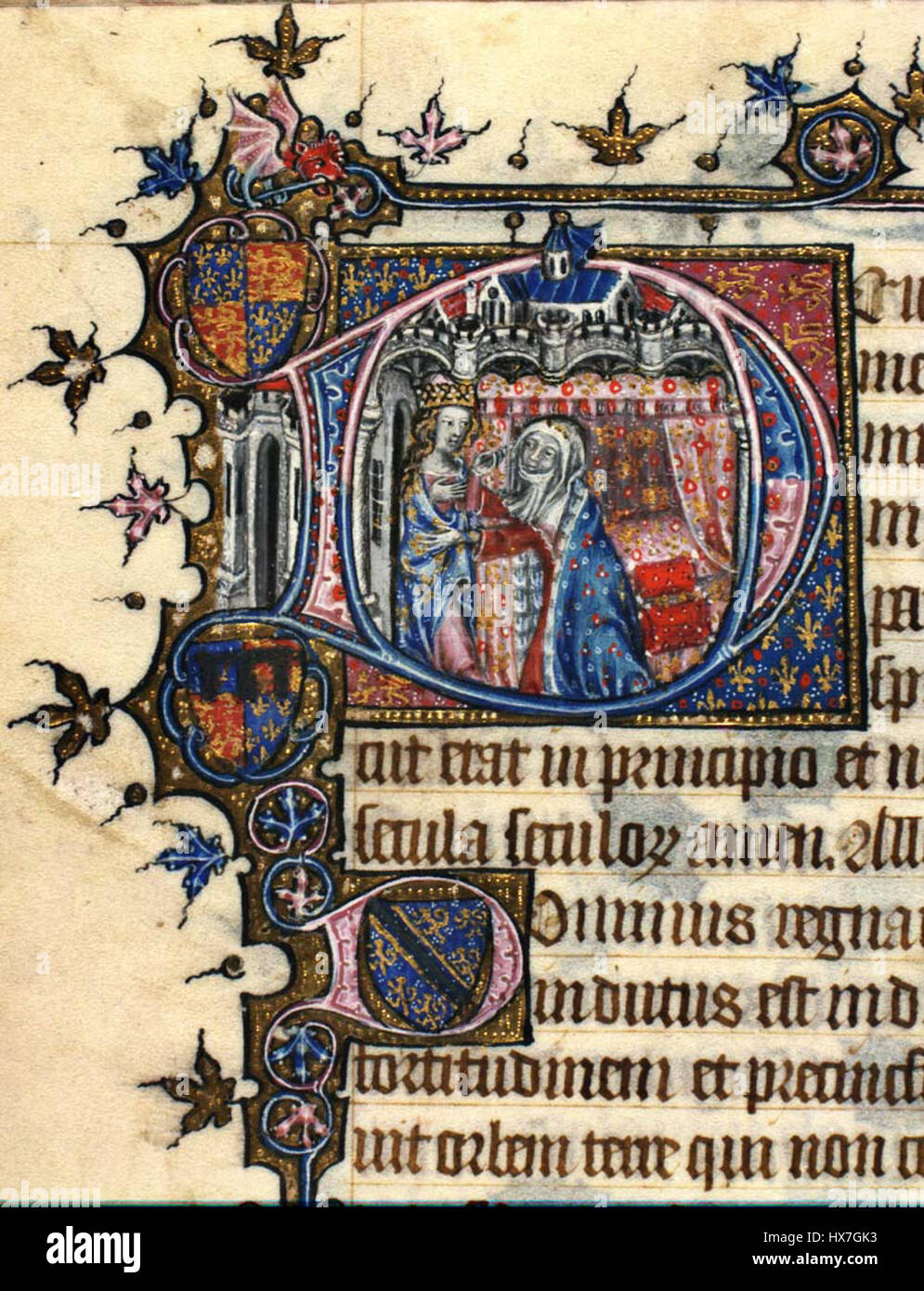 The Visitation manuscript, known as Thott 547 4o 6v, is a medieval ...