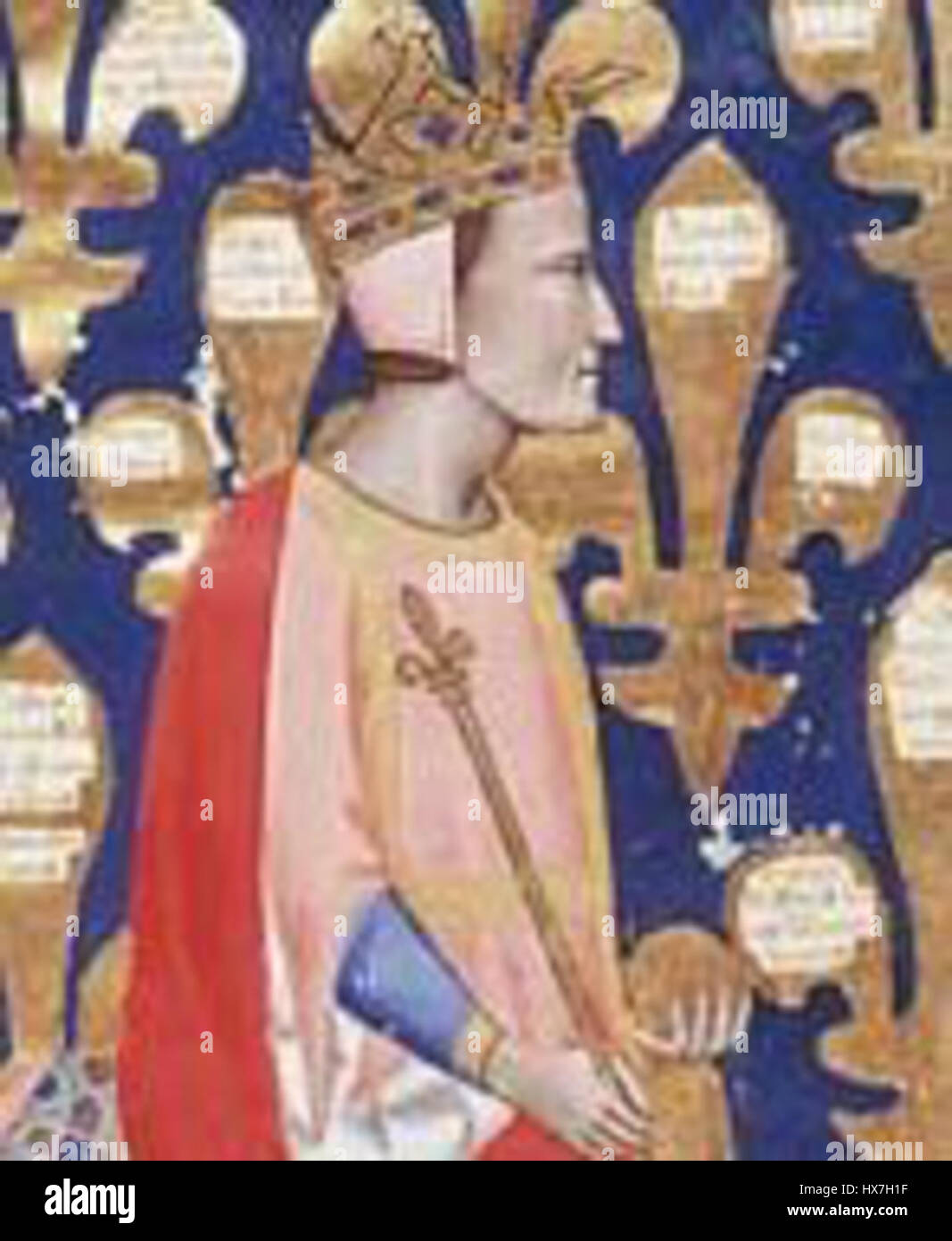 A portrait of Robert of Naples, emphasizing his likeness, this work ...