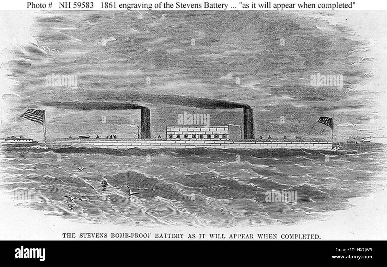 The Stevens Battery, established in 1861, was a part of the Union ...