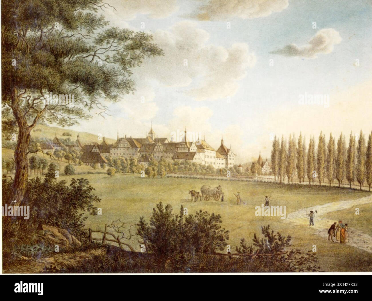 This 1820 view of Salem captures the city's landscape and architecture ...