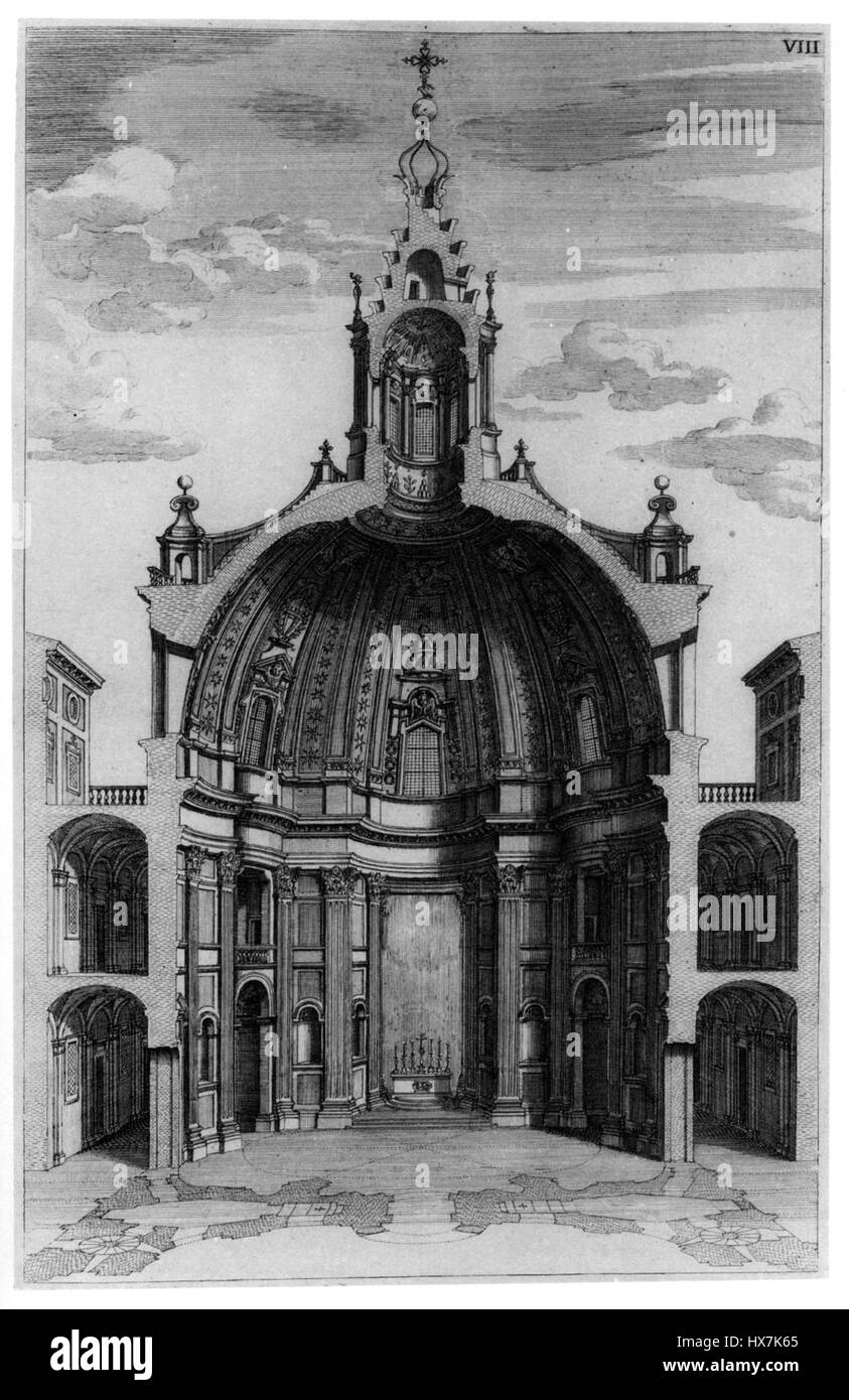 This drawing of Sant Ivo represents the Saint in a classical style ...