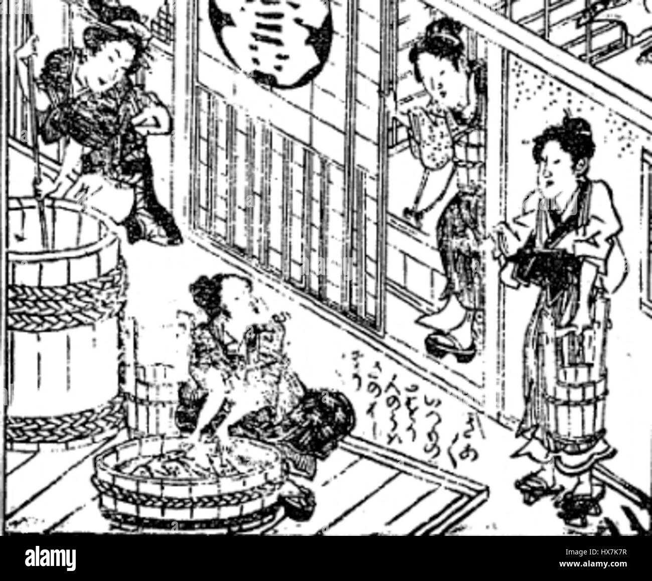 Traditional scene from japanese Black and White Stock Photos & Images ...