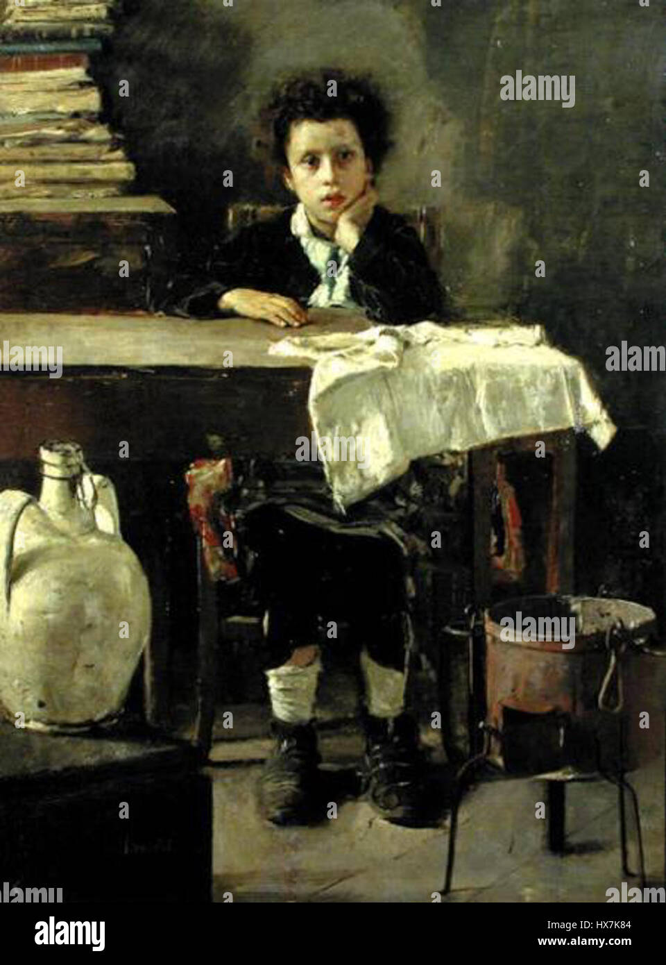 This painting, often referred to as 'The Little Schoolboy' or 'The Poor ...