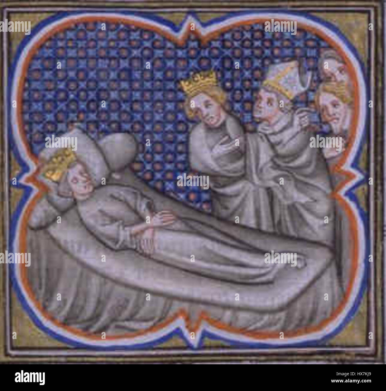 A historical representation of the death of Louis IX of France, also ...
