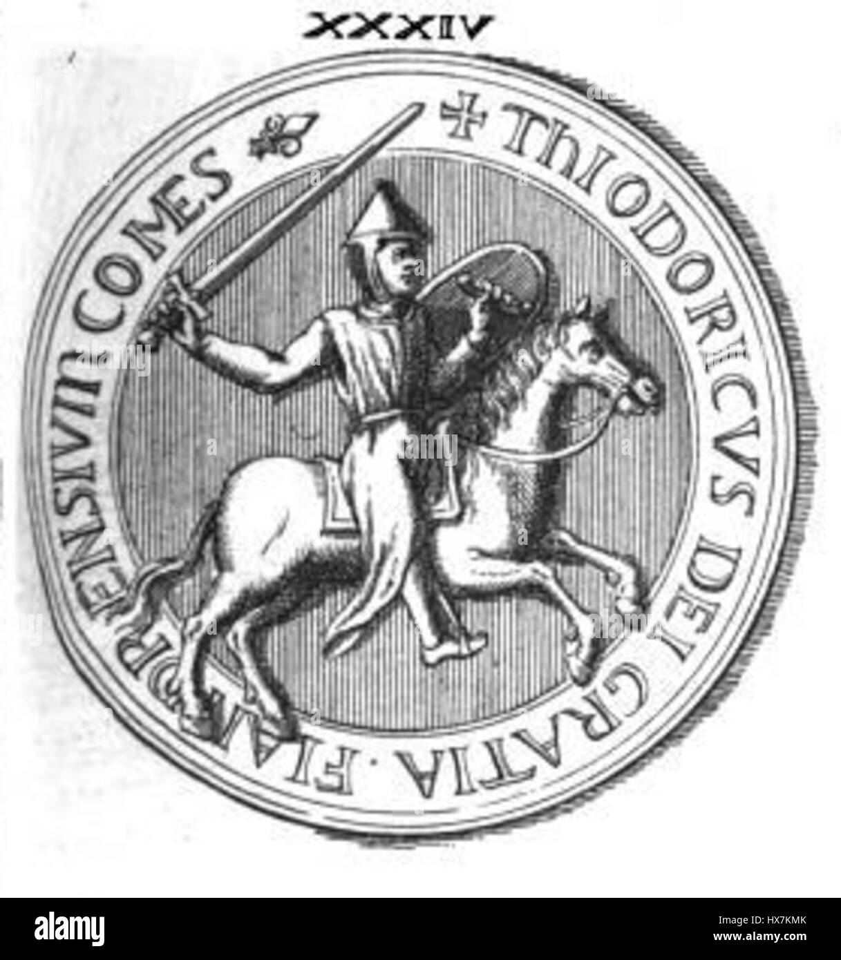 'Thierry of Flanders' depicts the legendary medieval figure, showcasing ...