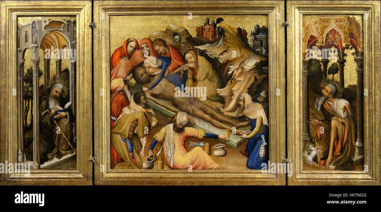 Triptych with the Embalming of the Body of Christ, Netherlandish ...