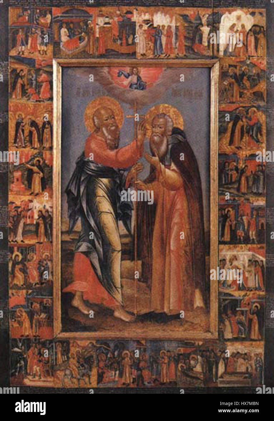 'Vision of Avraamii' is an artwork that likely depicts a religious or ...