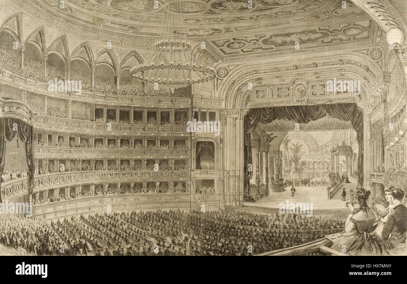 Wiener Hofoper 1869 Stock Photo - Alamy
