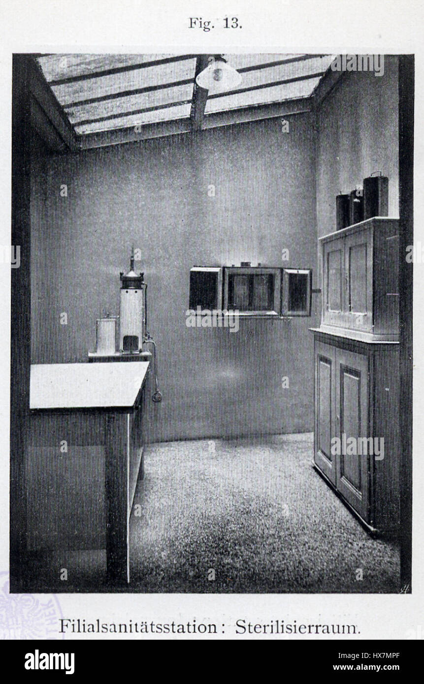 The image depicts a sterilization room within a medical facility ...