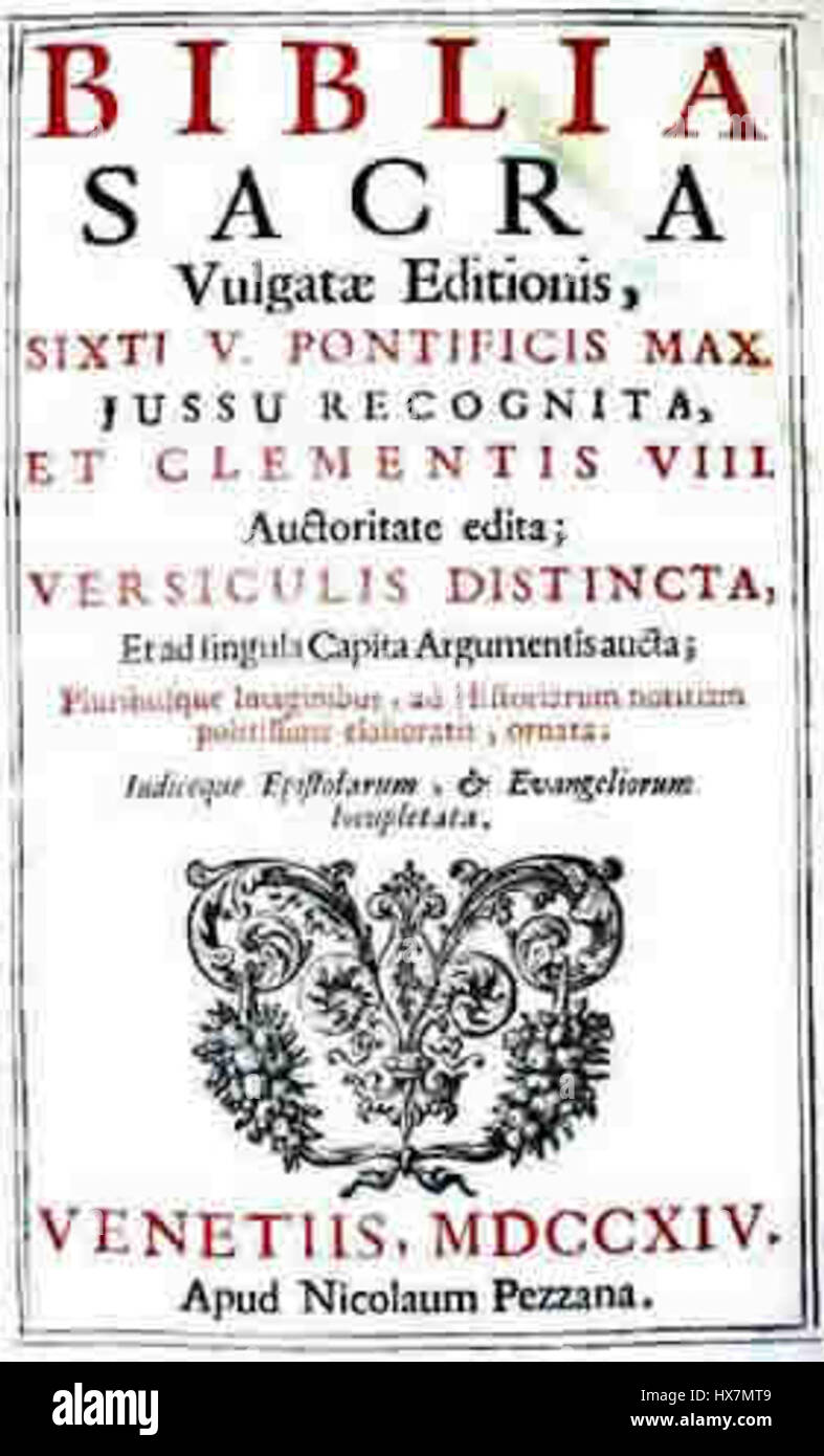 The Vulgate is a late-4th-century Latin translation of the Bible ...