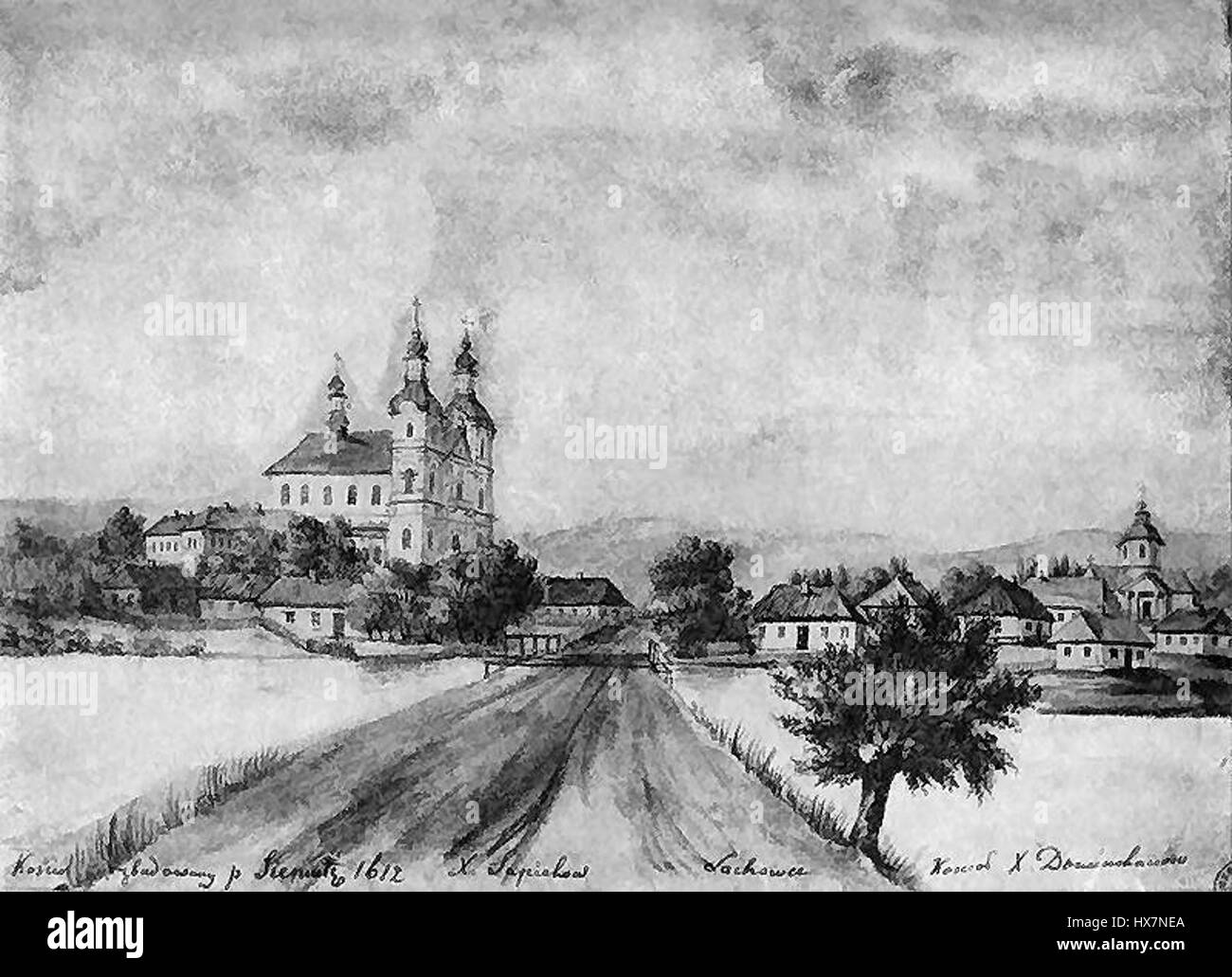 Dmitry Rostovsky (17th-18th century) Road to Moscow depicts the journey ...