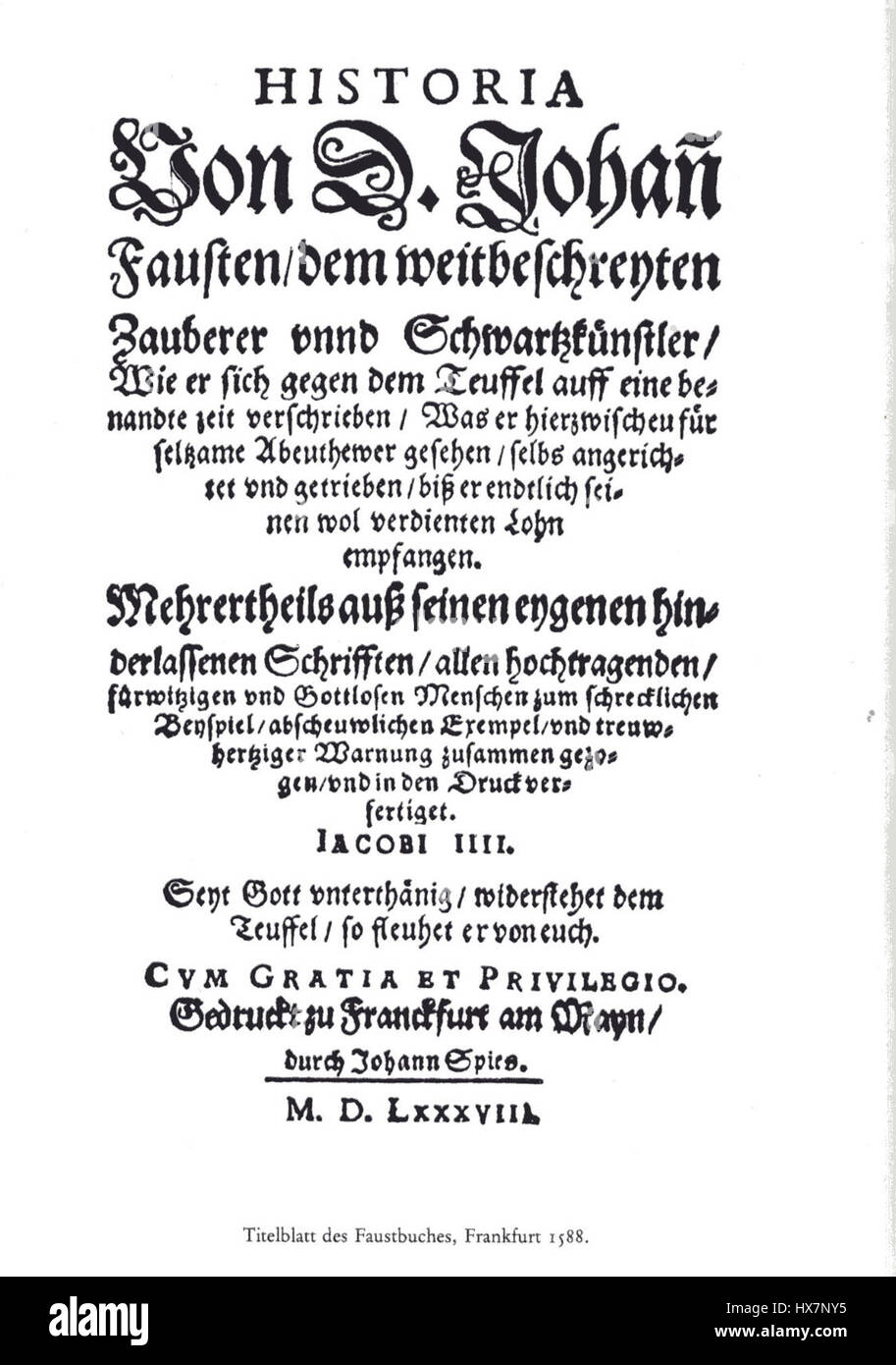 'Volksbuch Faust' is a traditional German book depicting the story of ...