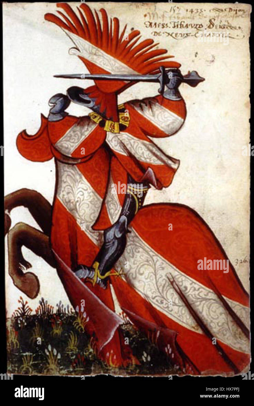 The Armorial C3A9questre is a heraldic depiction of the Toison d'Or, a ...