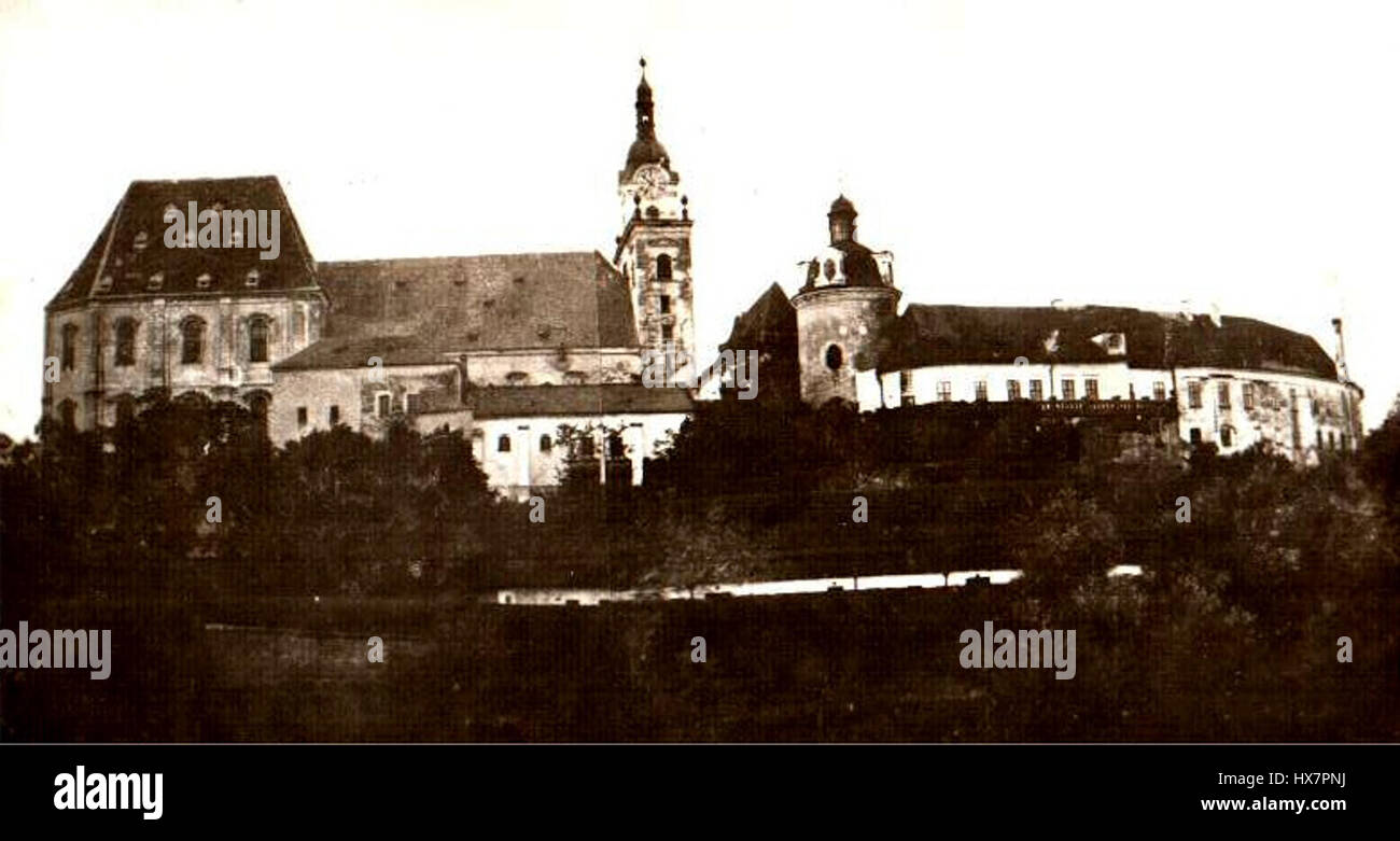 A depiction of Olomoucký Hrad (Olomouc Castle) from the year 1850 ...
