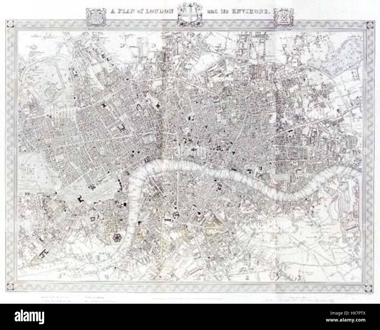 London 1800s map hi-res stock photography and images - Alamy