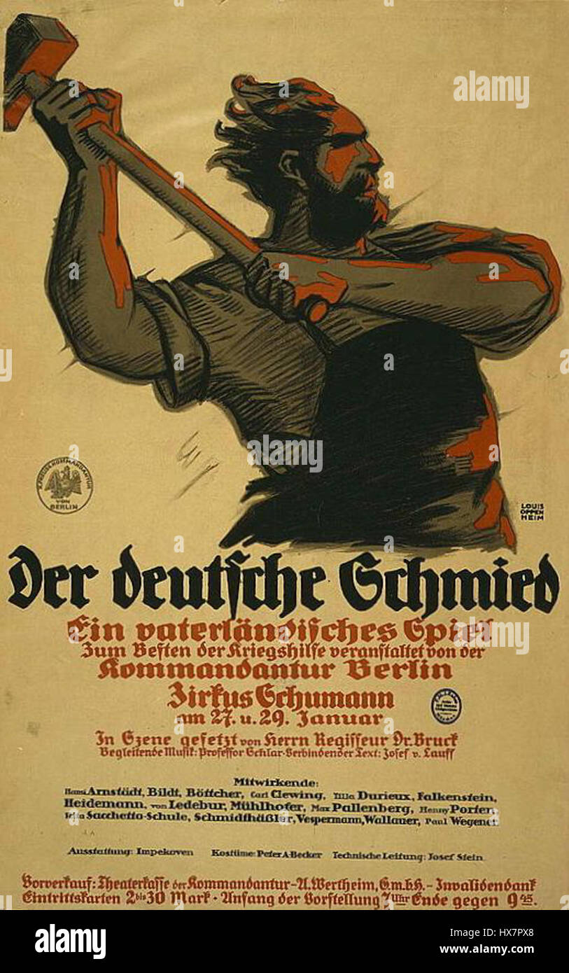 Louis Oppenheim's 'Der deutsche Schmied' (The German Blacksmith ...