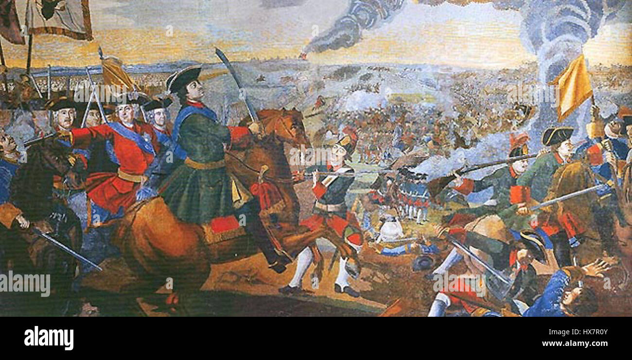 Lomonosov’s painting ‘Poltava’ (1762-1764) captures a pivotal moment in ...