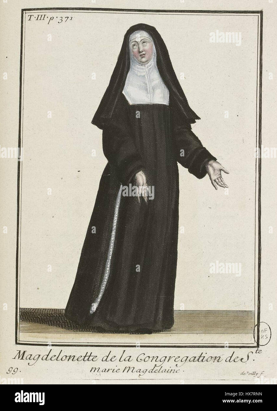 'Magdelonette de la congrégation de Sainte Marie Magdelaine' is a 1715 ...