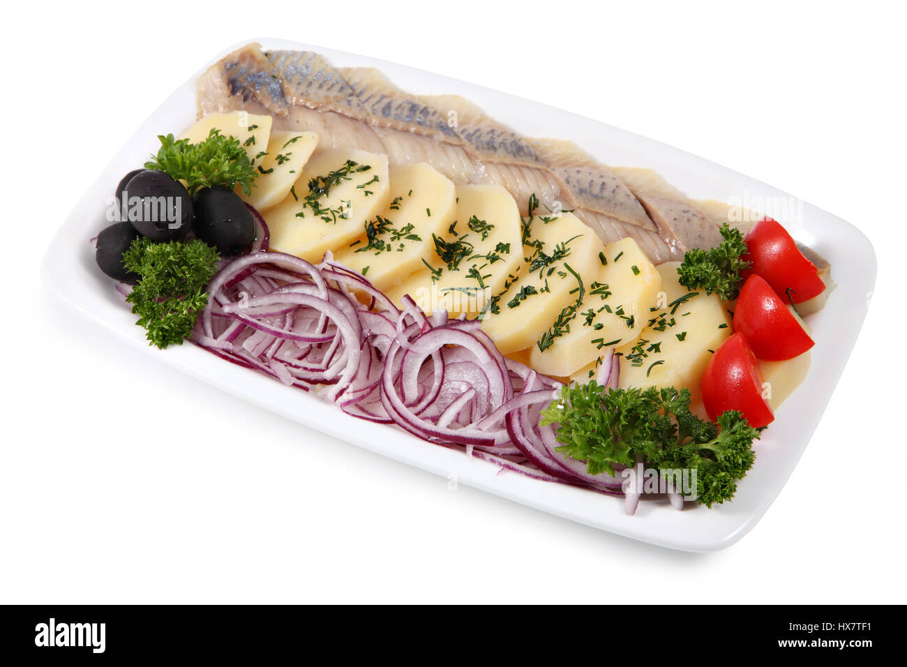 Pickled herring Cut Out Stock Images & Pictures - Alamy