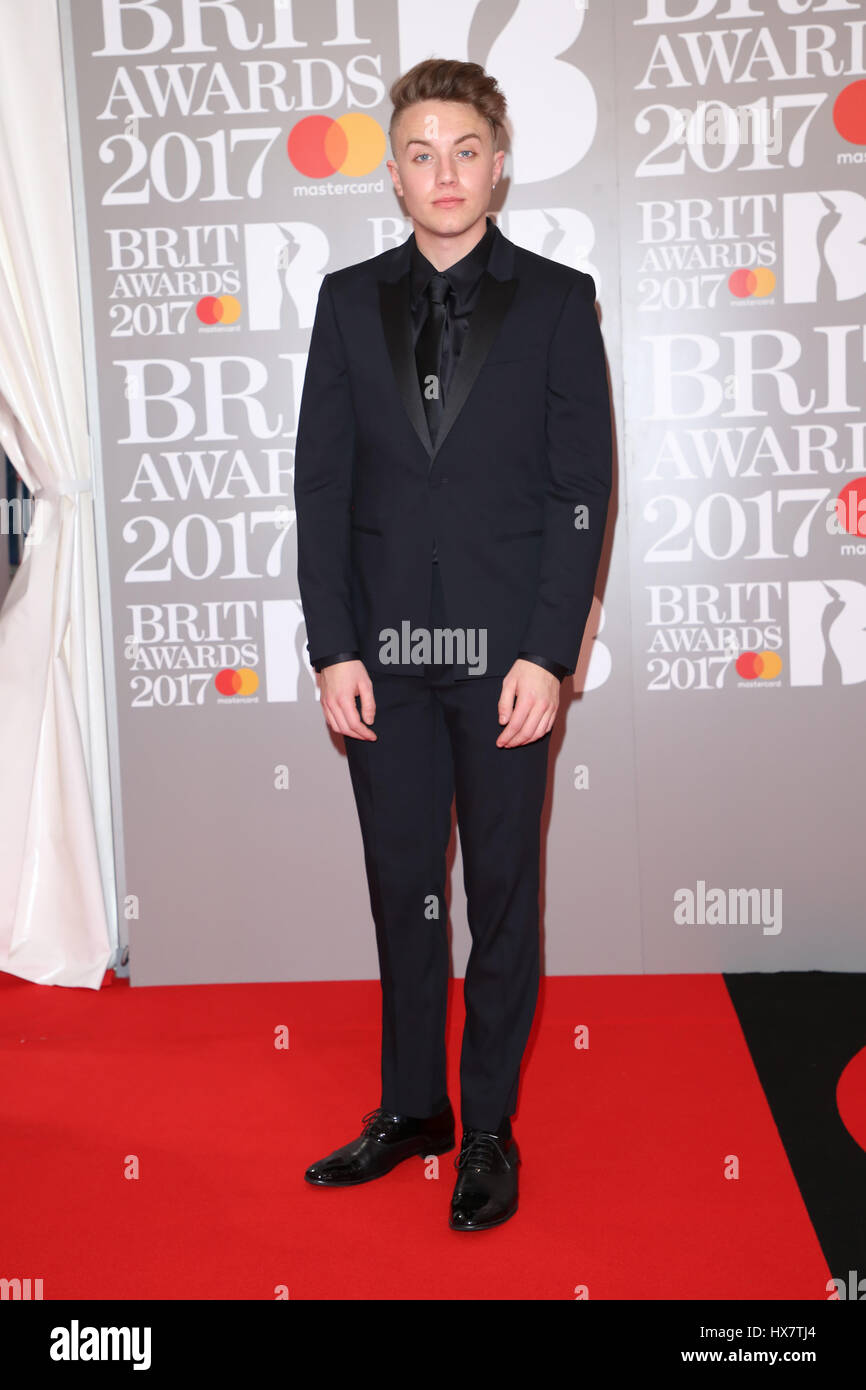 The Brit Awards 2017 held at the O2 - Arrivals Featuring: Connor ...