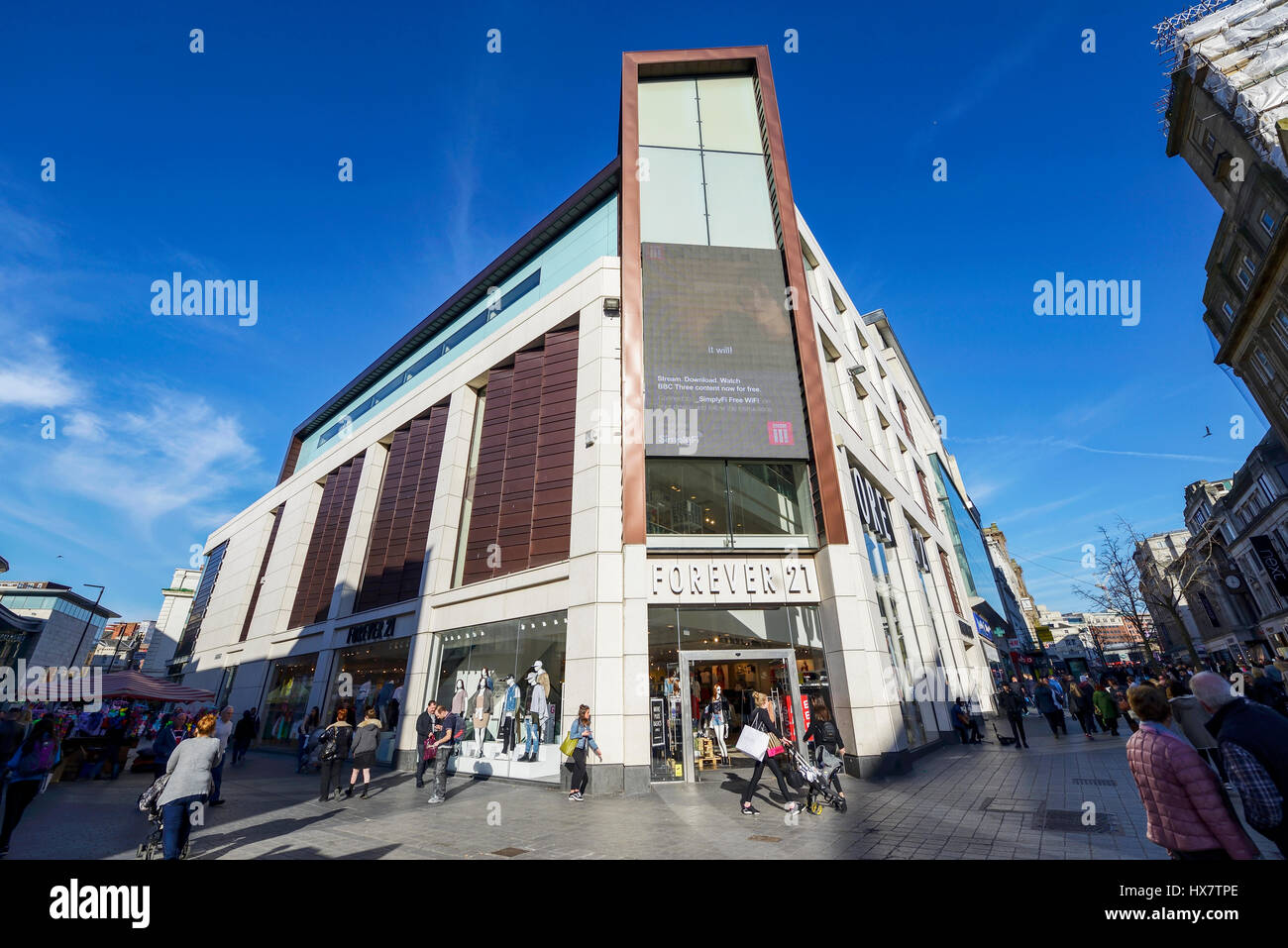 Forever 21 store in Whitechapel in the centre of Liverpool next to the ...