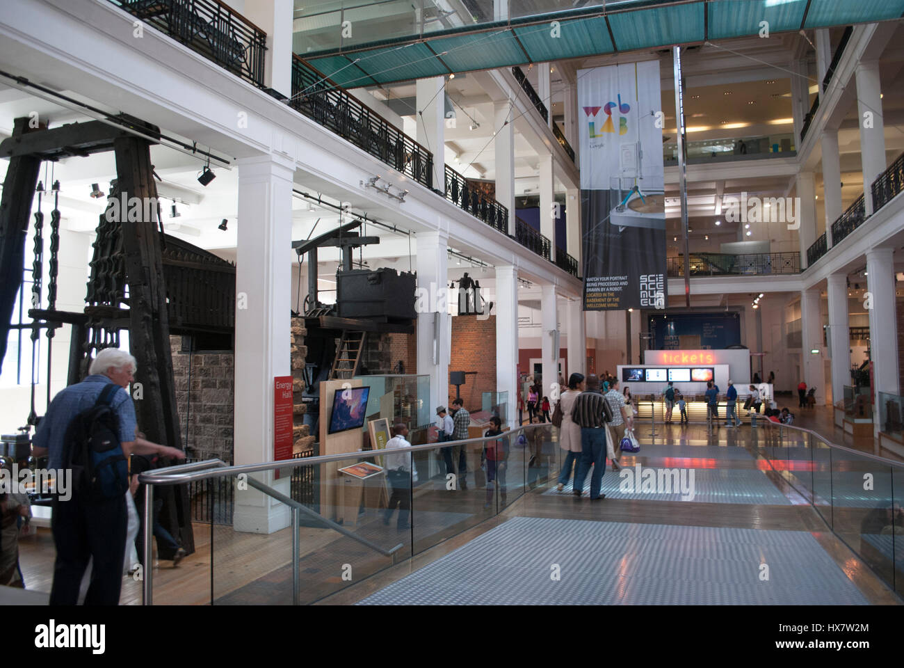 The Energy Hall in the Science Museum, London Stock Photo - Alamy