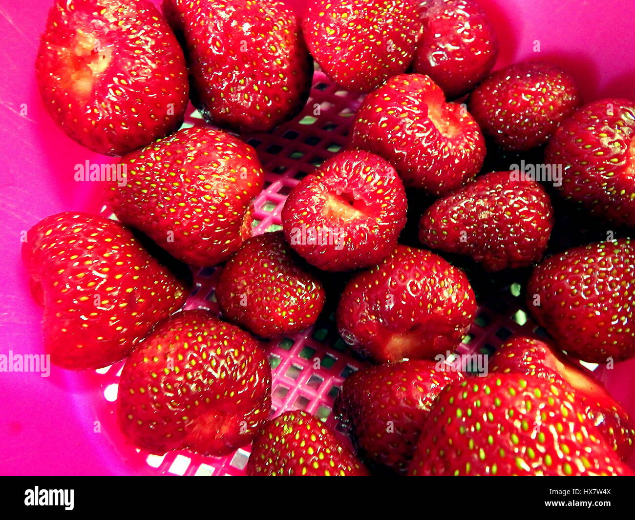 strawberry colored background Stock Photo - Alamy