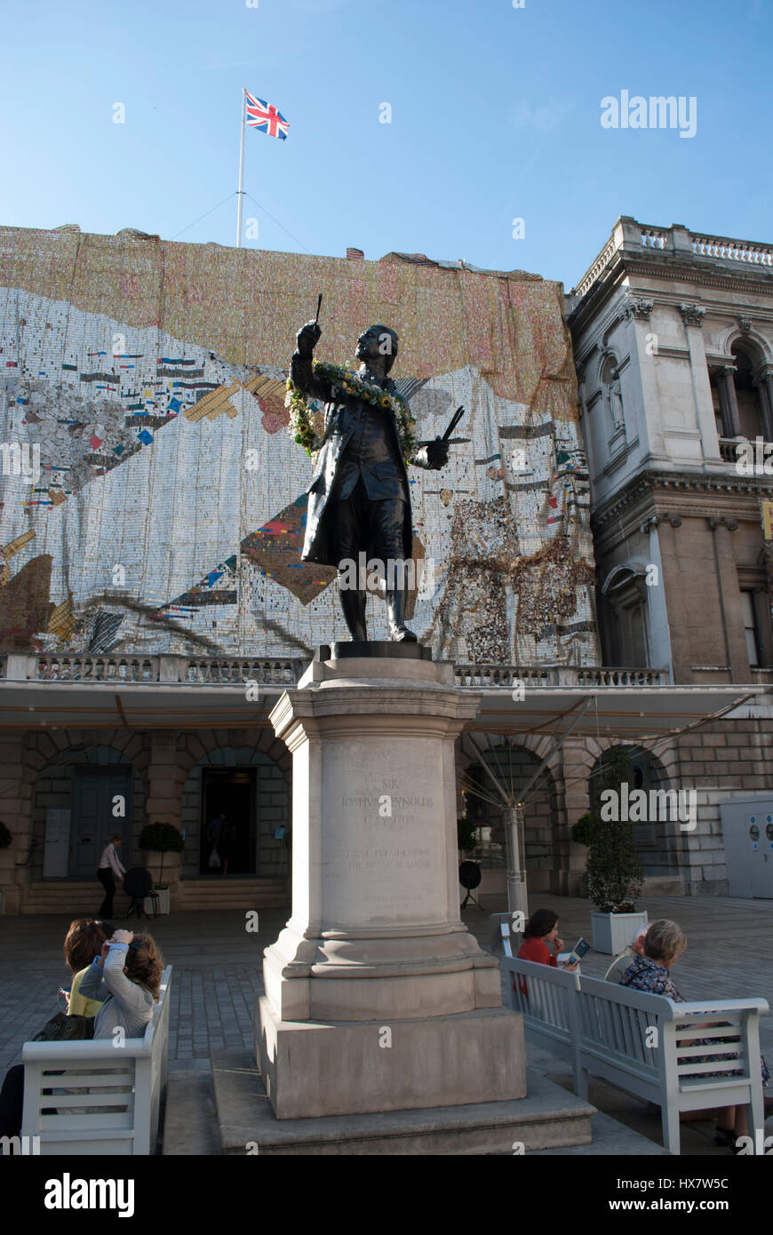 Statue of Joshua Reynolds by Alfred Drury at The Royal Academy Of Arts ...