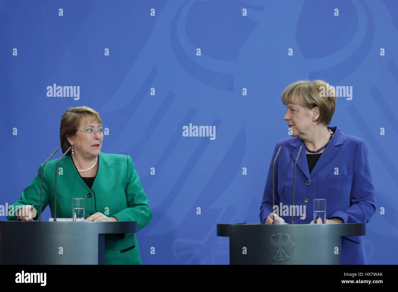 Berlin, Germany, October 27th, 2014: President of Chile Michelle ...