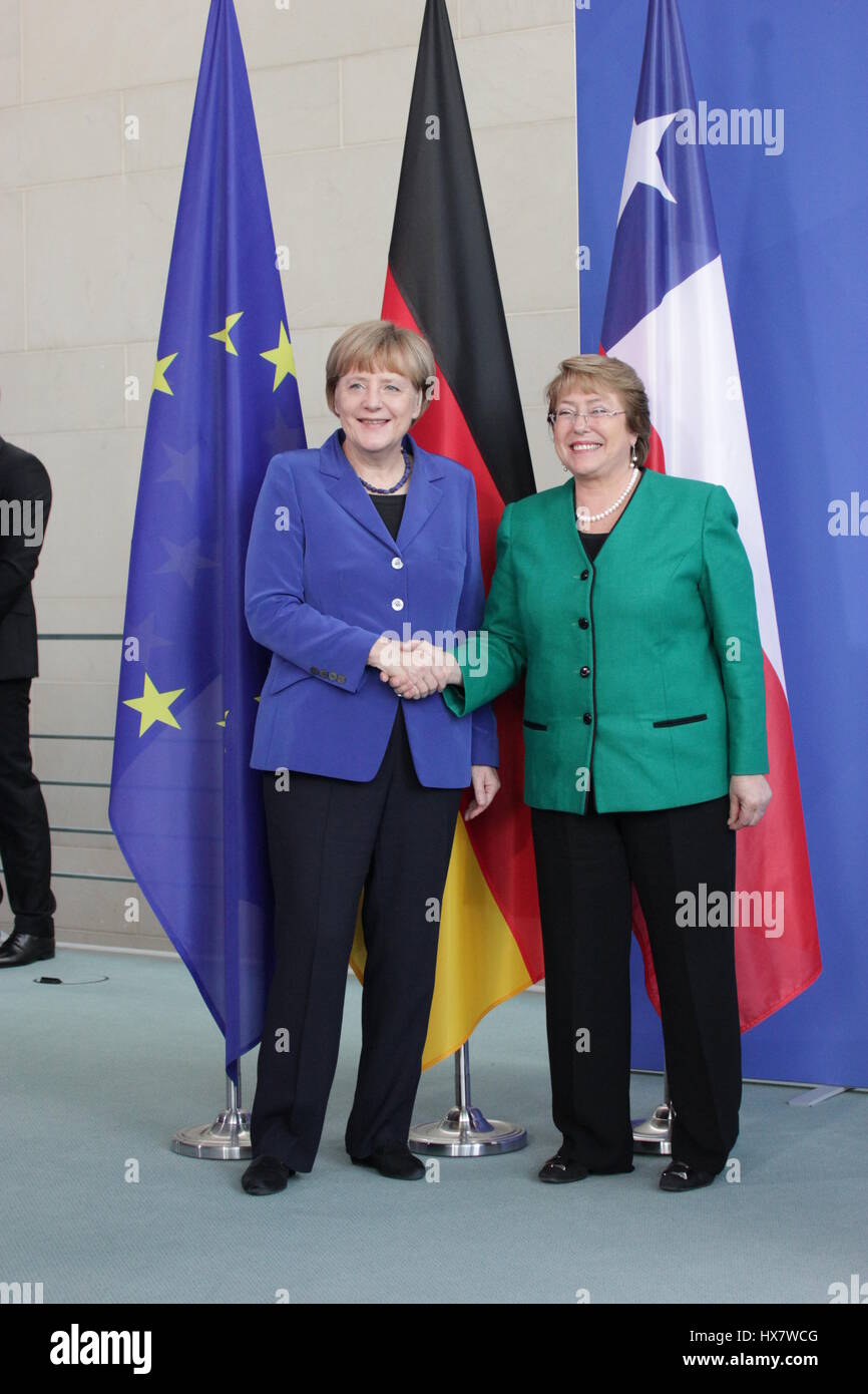 Berlin, Germany, October 27th, 2014: President of Chile Michelle ...