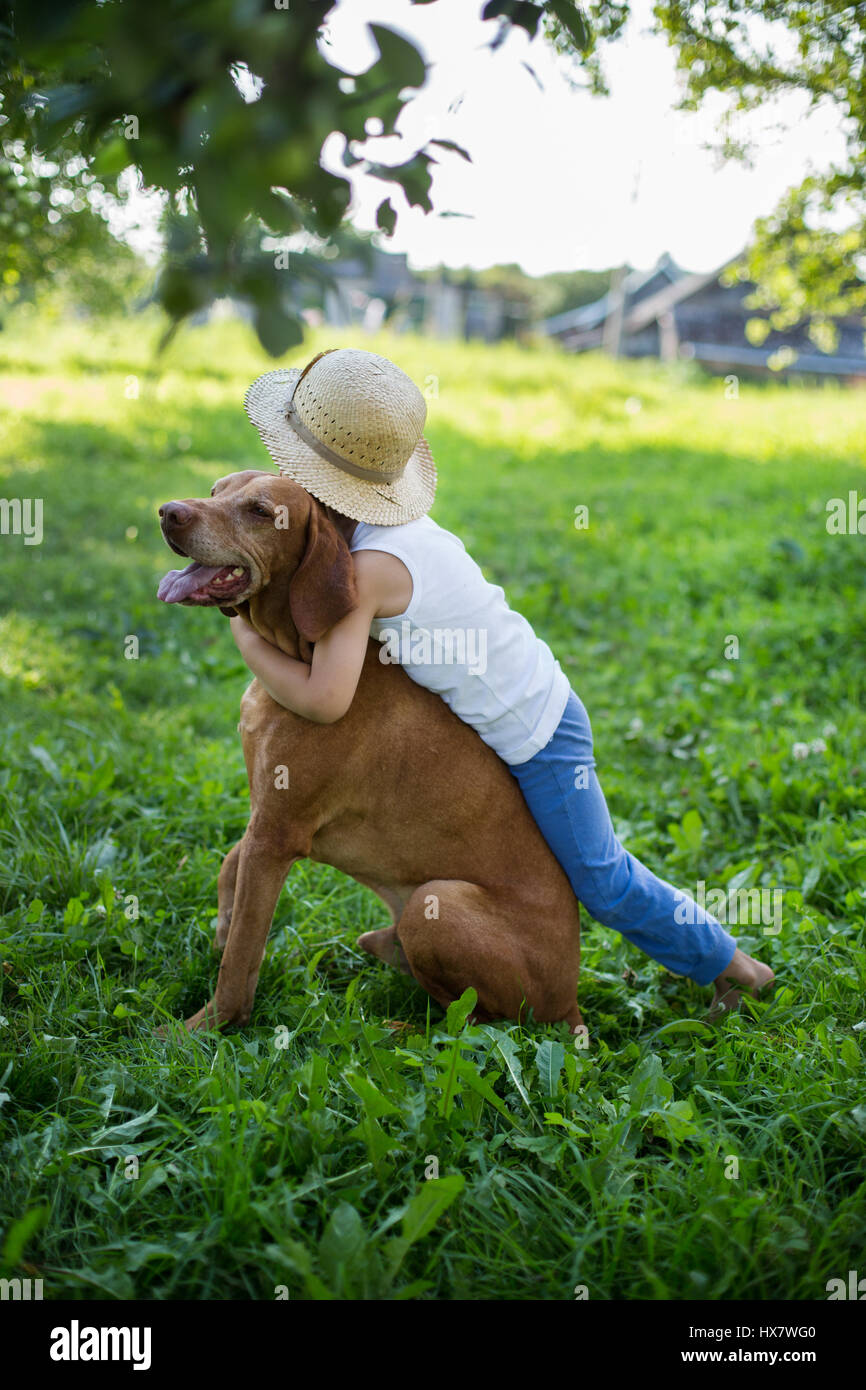 Friendship between human an animal hi-res stock photography and images ...