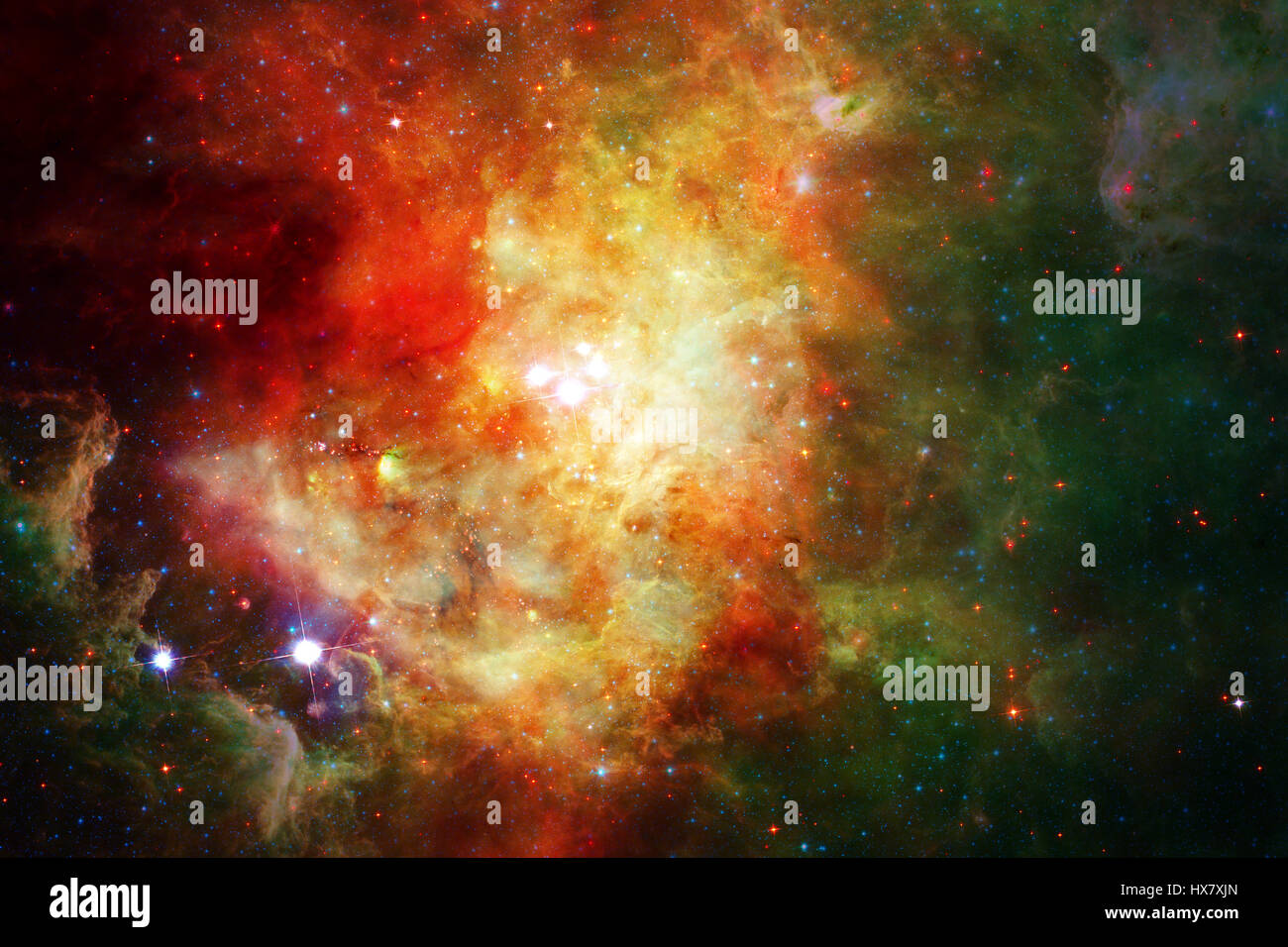 Nebula and galaxies in space. Elements of this image furnished by NASA ...