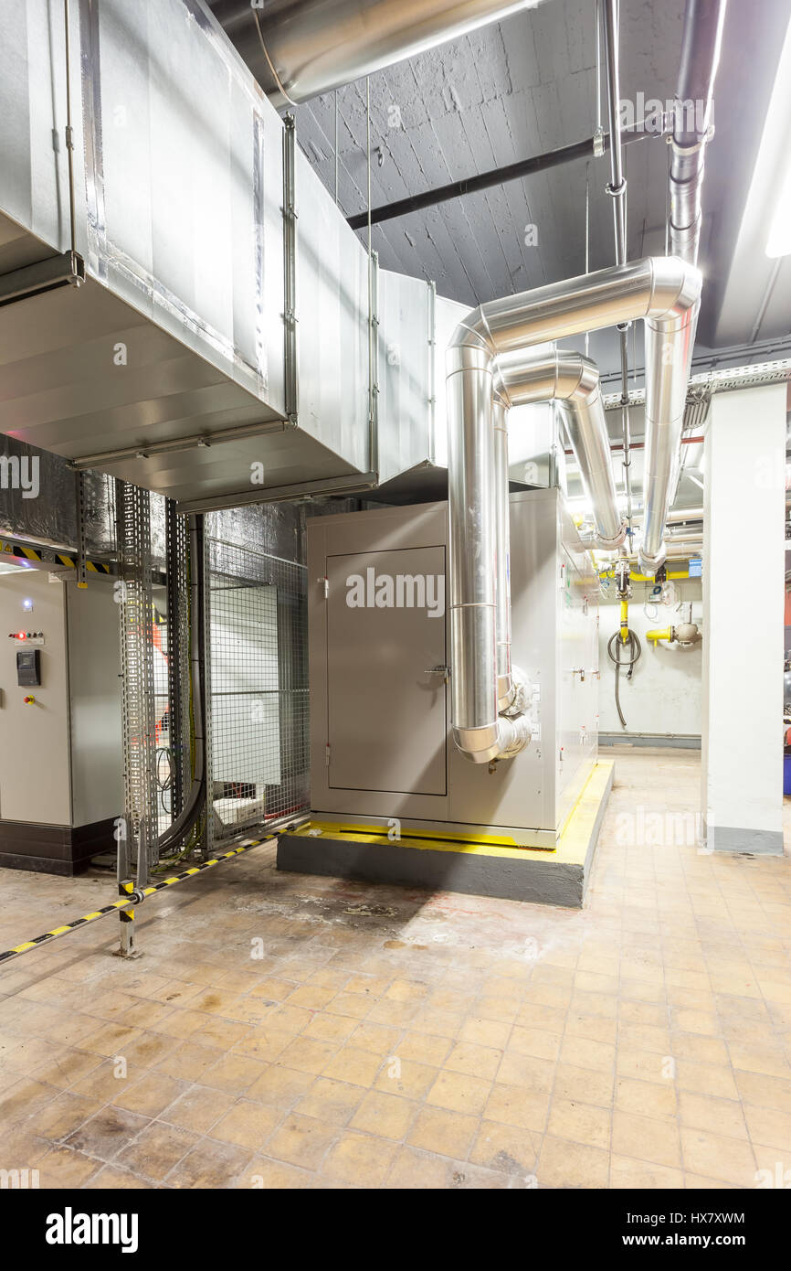 in the technical area, there are boosters for the water pipes of the ...