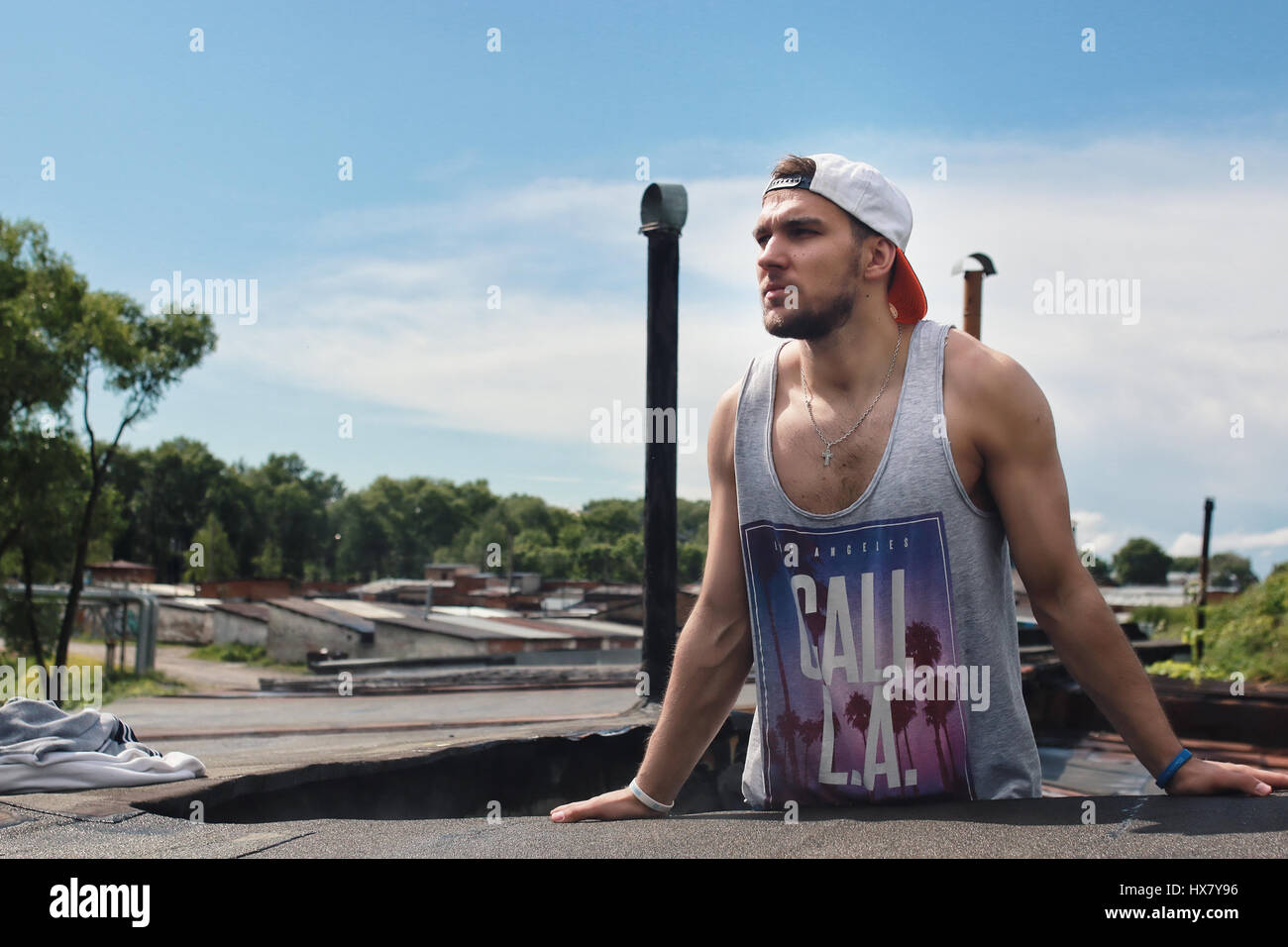 hip hop style man beard Stock Photo - Alamy