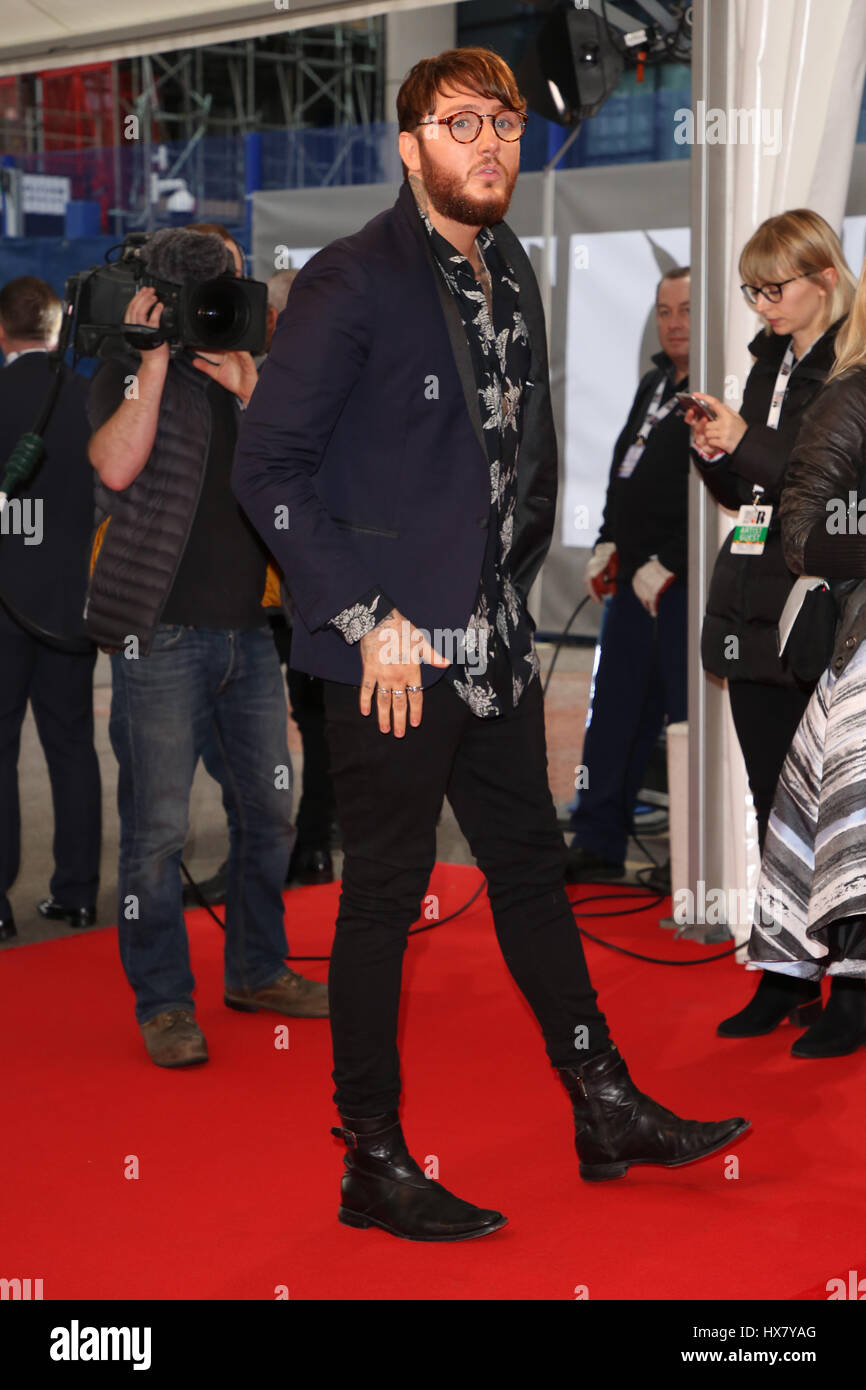 The Brit Awards 2017 held at the O2 - Arrivals Featuring: James Arthur ...