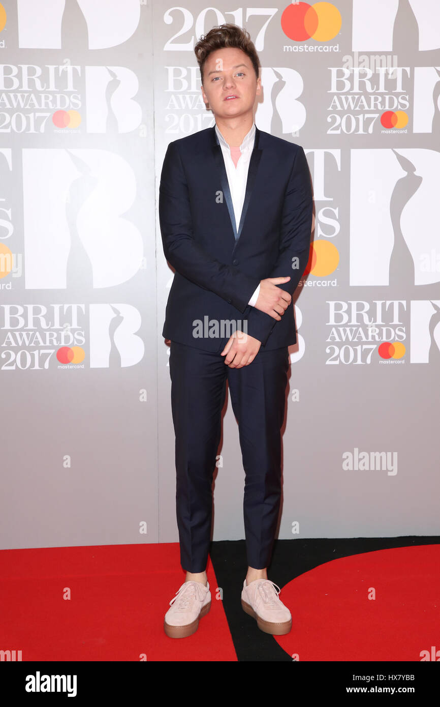 The Brit Awards 2017 held at the O2 - Arrivals Featuring: Connor ...