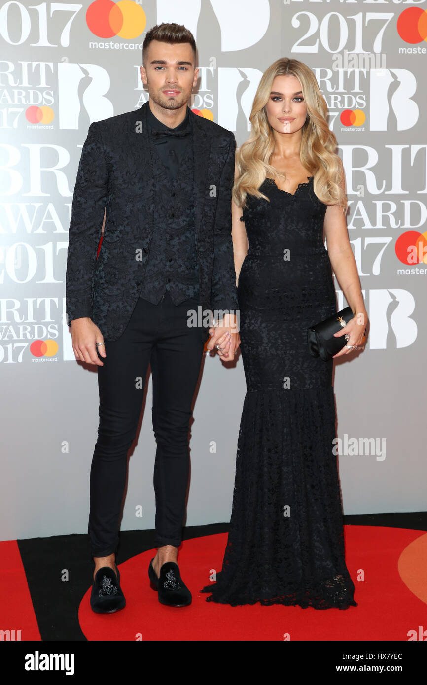 The Brit Awards 2017 held at the O2 - Arrivals Featuring: Josh Cuthbert ...