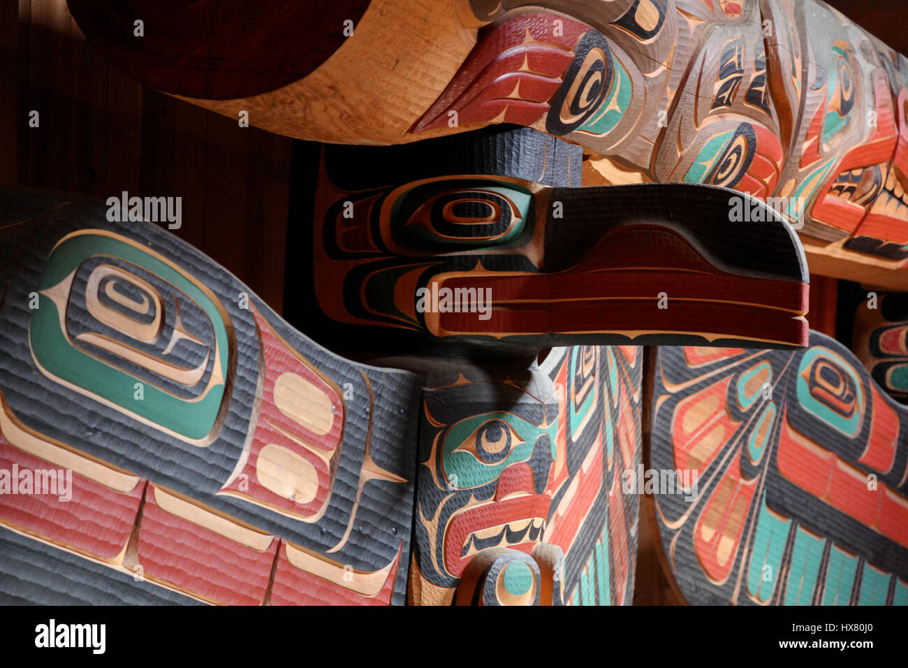 Totem Pole inside the Big Stock Photo - Alamy