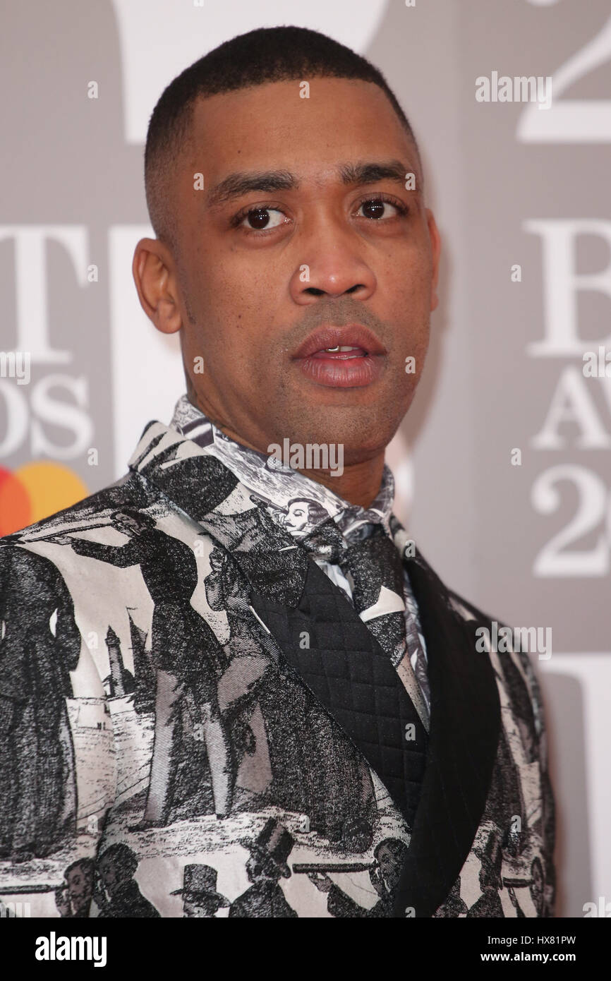 The Brit Awards 2017 held at the O2 - Arrivals Featuring: Wiley ...