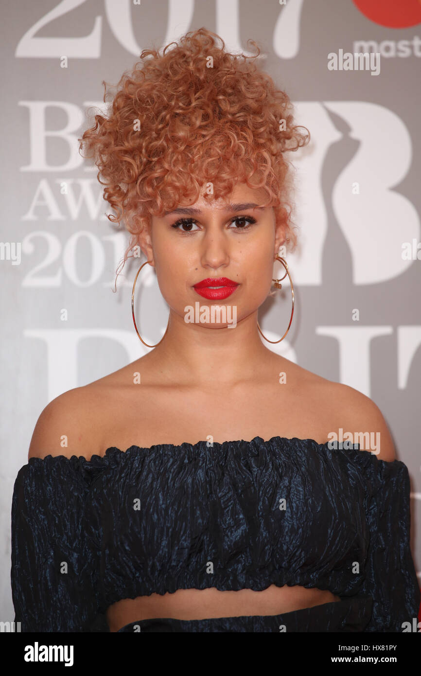 The Brit Awards 2017 held at the O2 - Arrivals Featuring: Raye Where ...