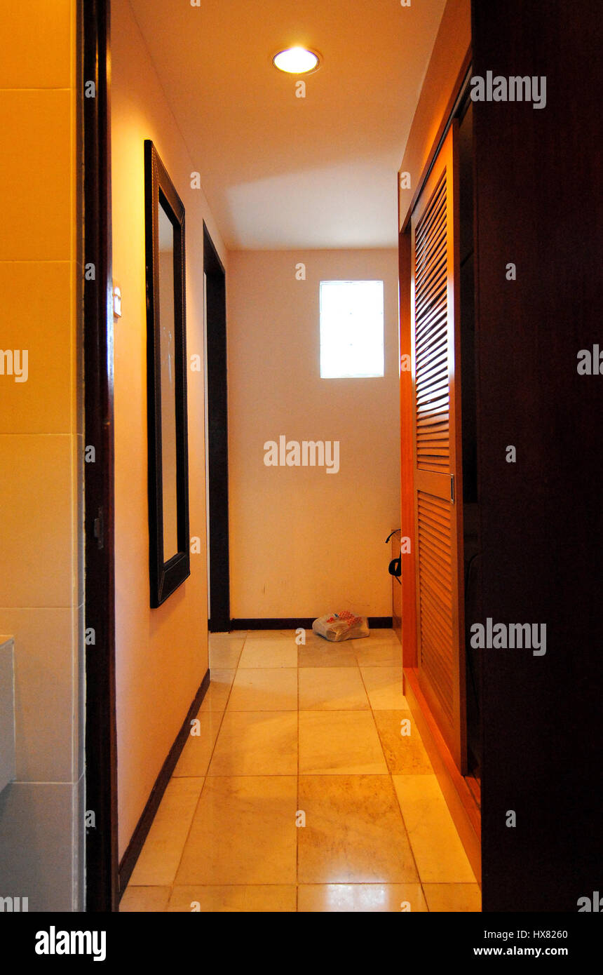 Hotel Walkway View Stock Photo - Alamy