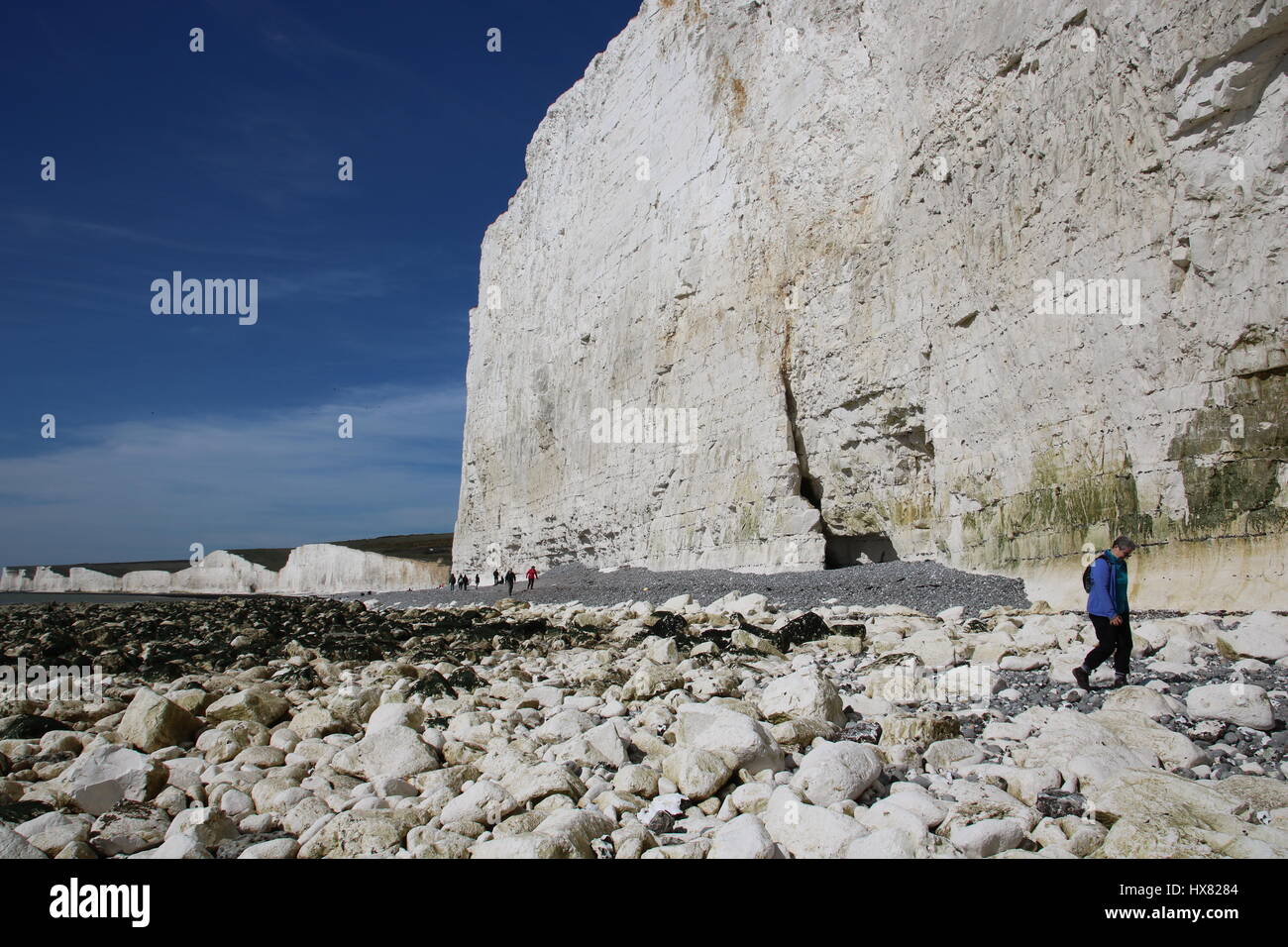 Walker and seven sisters chalk cliffs hi-res stock photography and ...