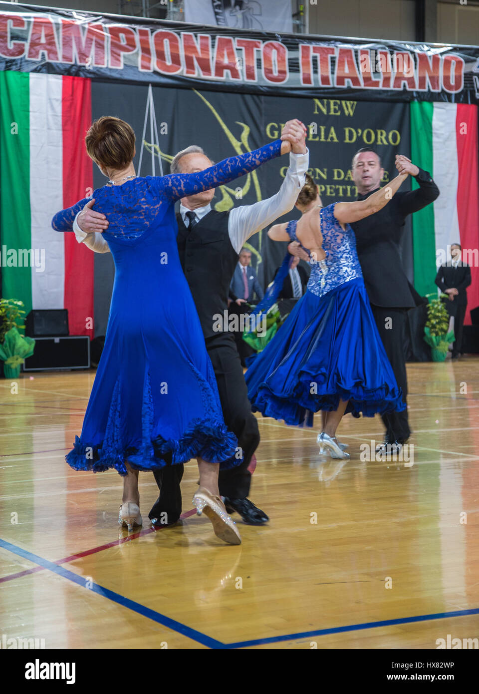 Dancers at Italian National Championship of dance. Guglia d'oro Sassulo ...