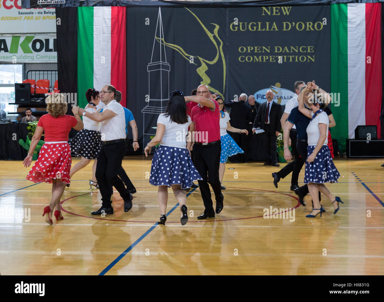 Group of dancers during Italian National Dance Competition - Sassuolo ...