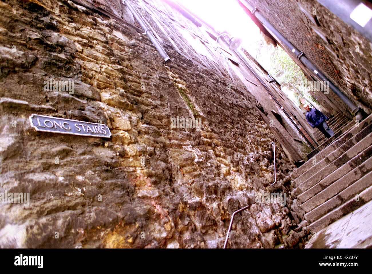 Long flight stairs hi-res stock photography and images - Alamy