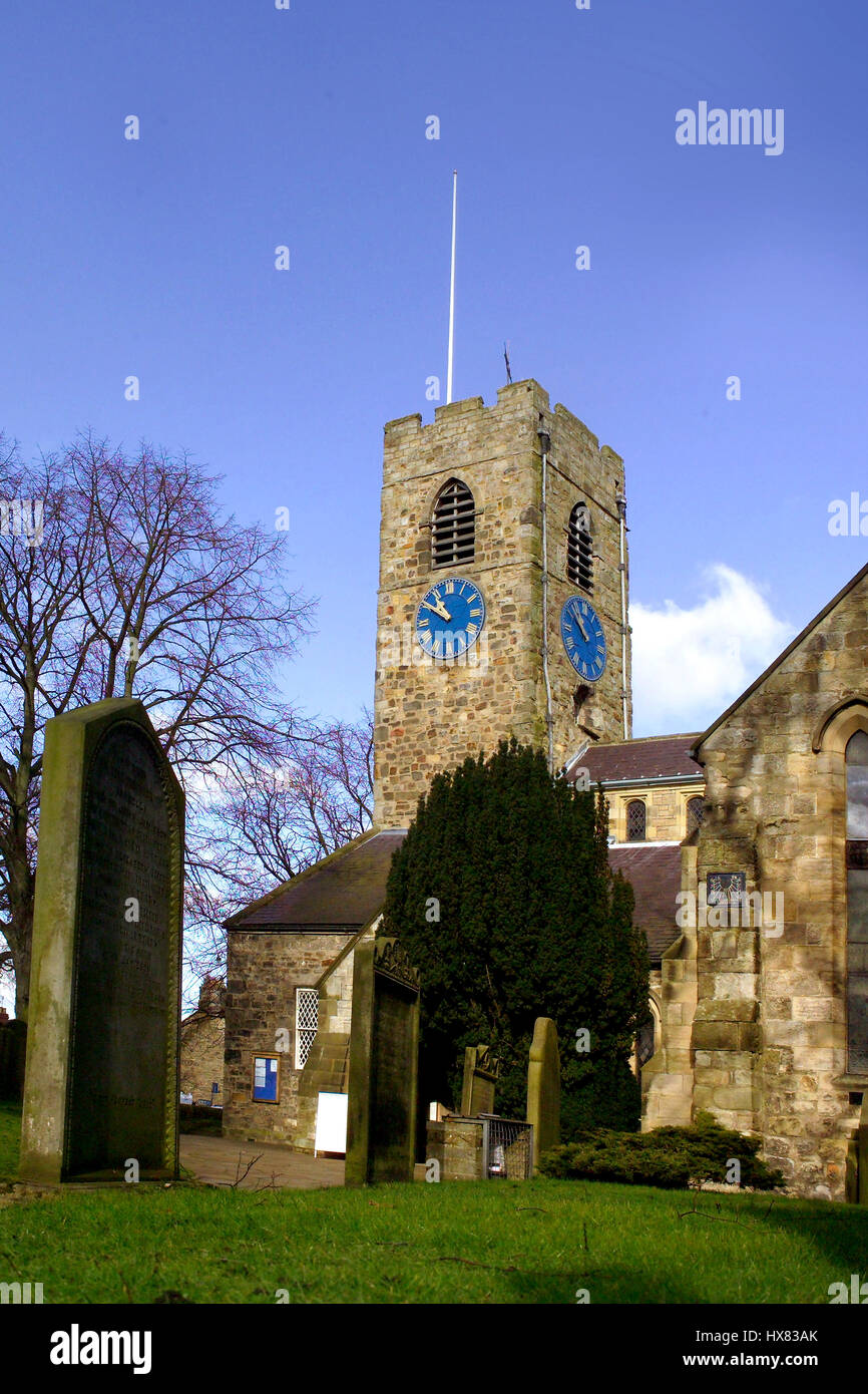 Parish Church of St Andrew, Corbridge, Northumberland Stock Photo - Alamy
