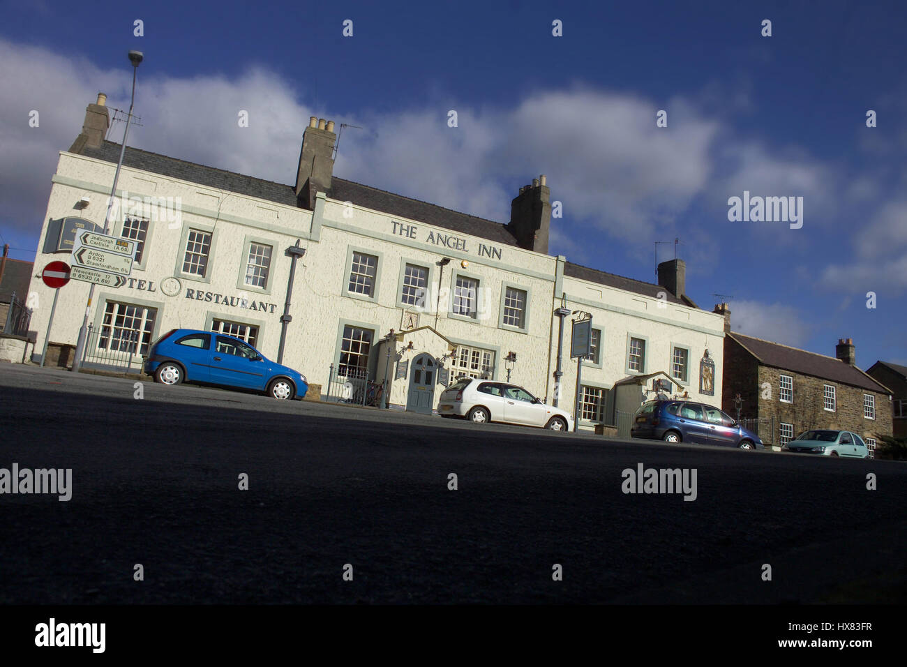 The Angel Inn public house and hotel, Corbridge, Northumberland Stock ...