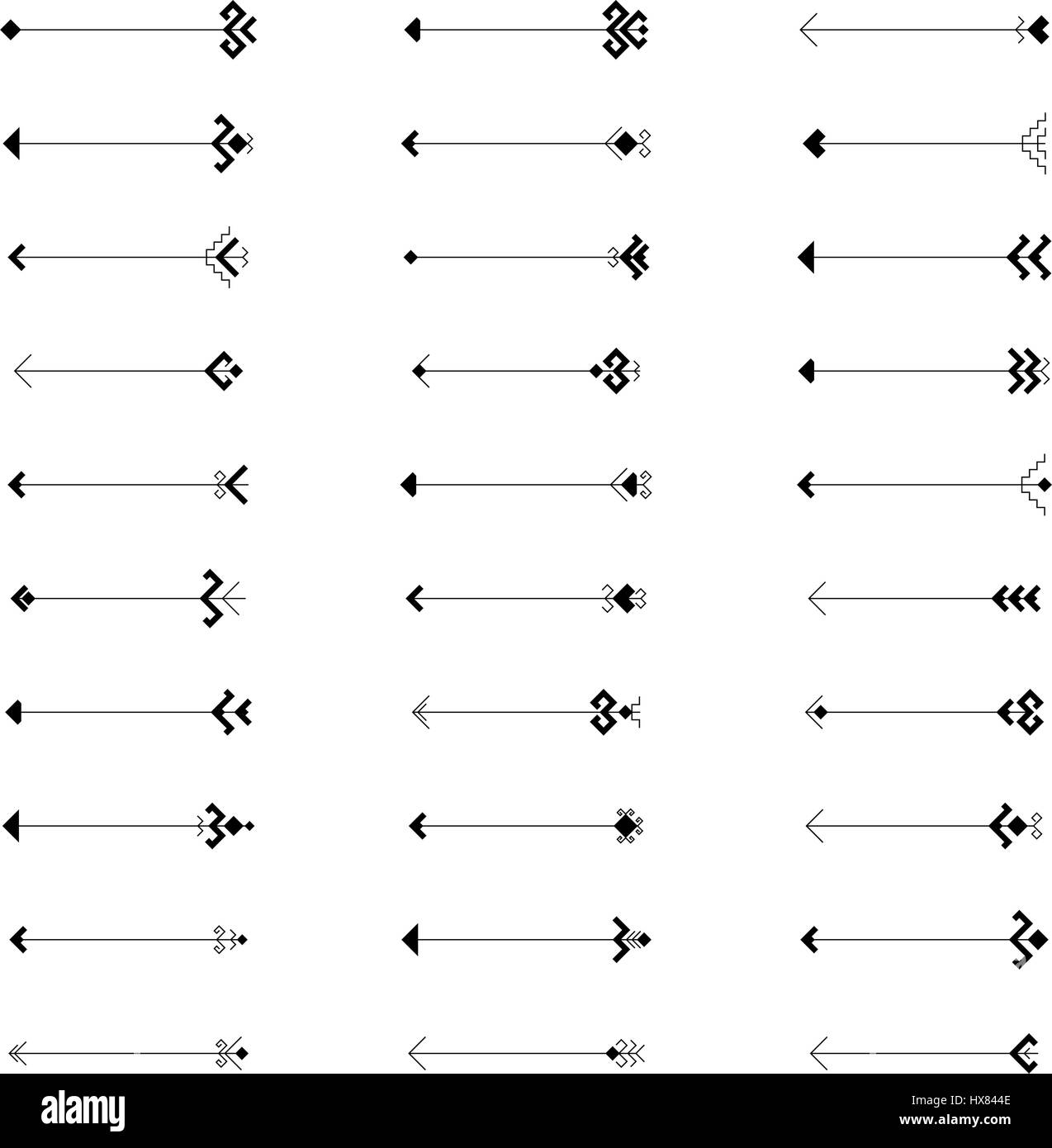 Stylized arrow Black and White Stock Photos & Images - Alamy