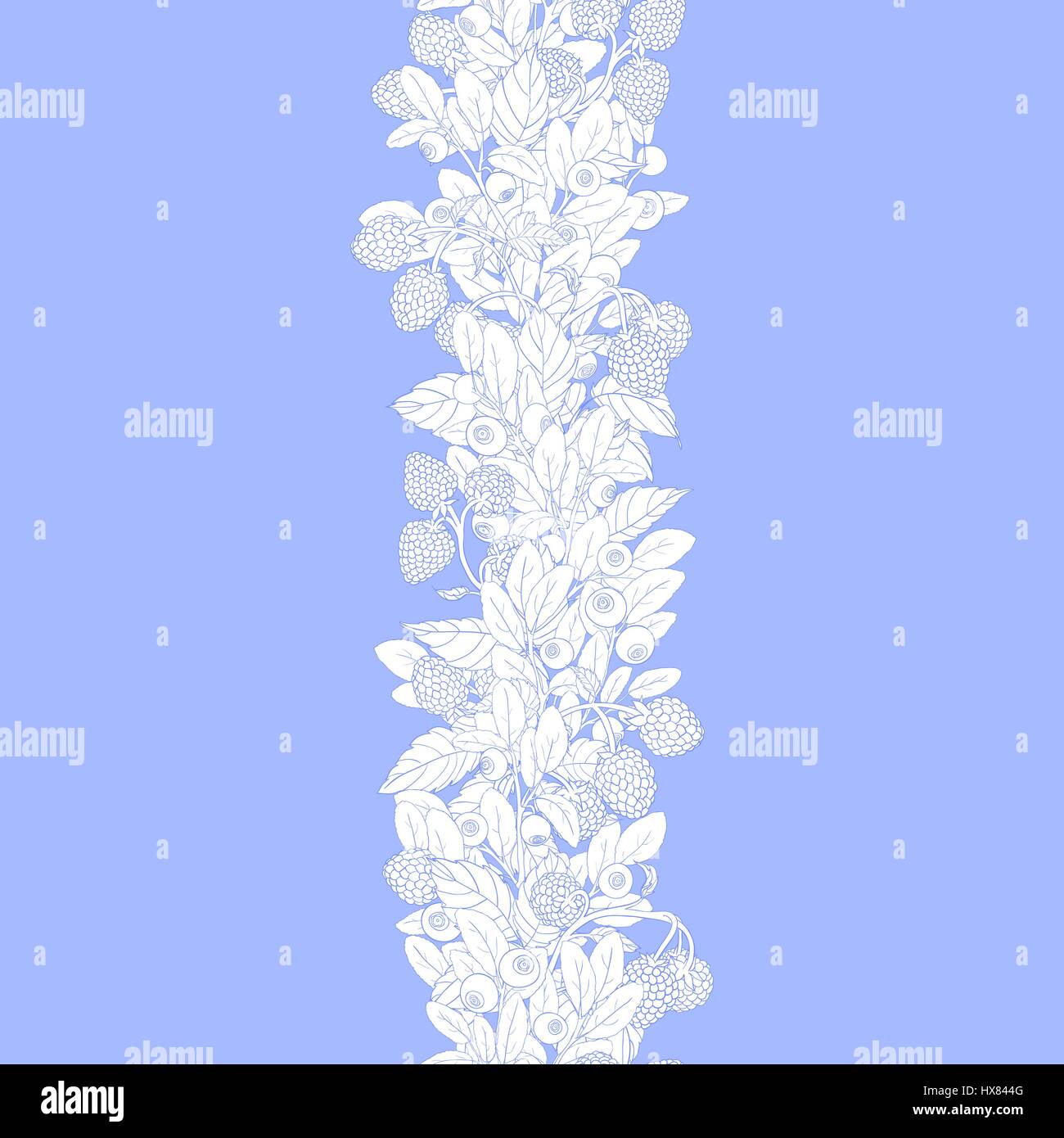 Illustration blueberry branch leaves Stock Vector Images - Alamy